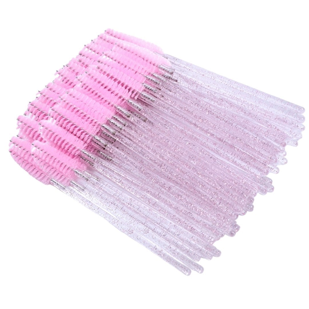 100 Pieces Pink Crystal Mascara Wands – ÂME BY M